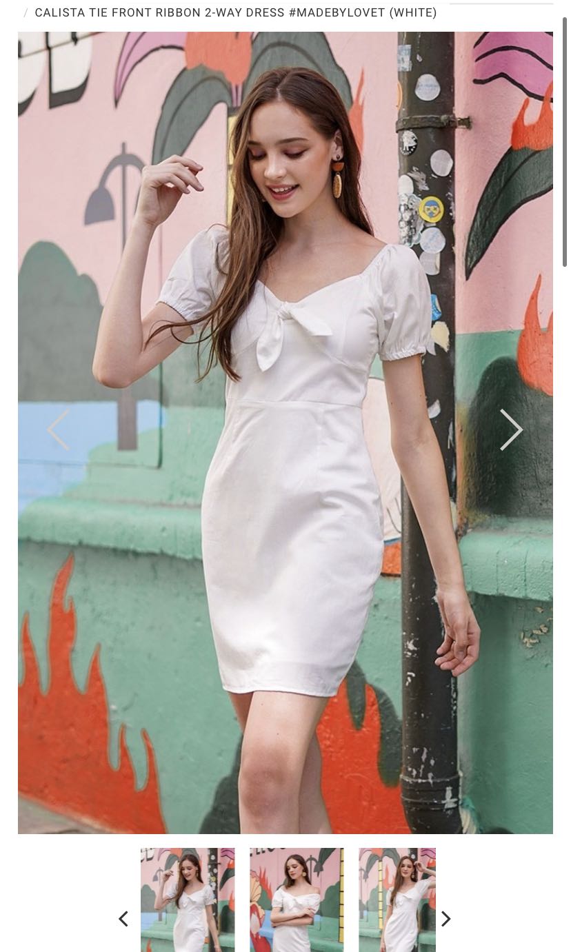 Lovet Calista Dress in White ($32), Women's Fashion, Dresses & Sets ...