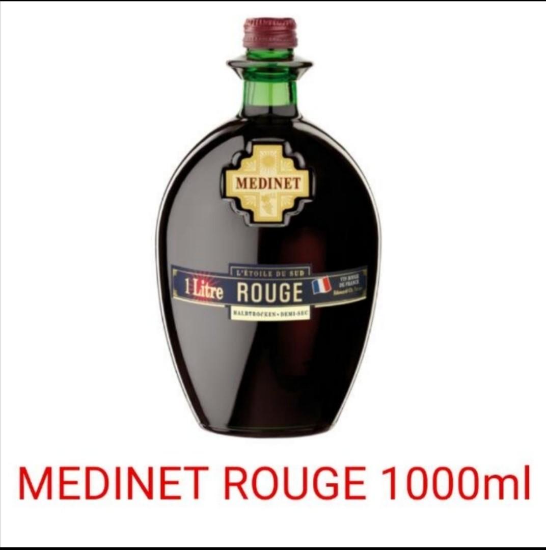 Shop24 Medinet Rouge Red wine 1000ml 6 bottles free delivery to your ...