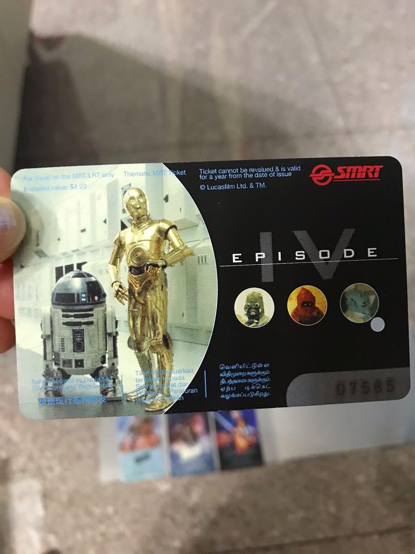 SMRT Star Wars Transitlink Cards(5 pcs/Limited Edition), Everything ...
