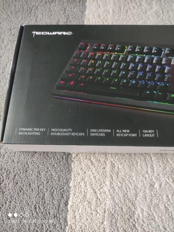 Tecware Spectre Pro RGB Mechanical Gaming Keyboard w/ Underglow 104-Key ...