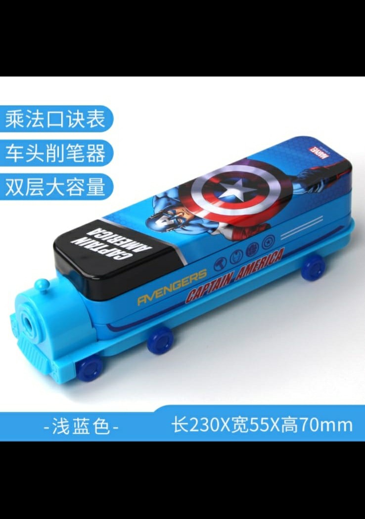 Train Pencil Box w Sharpener - Captain America, Hobbies & Toys ...