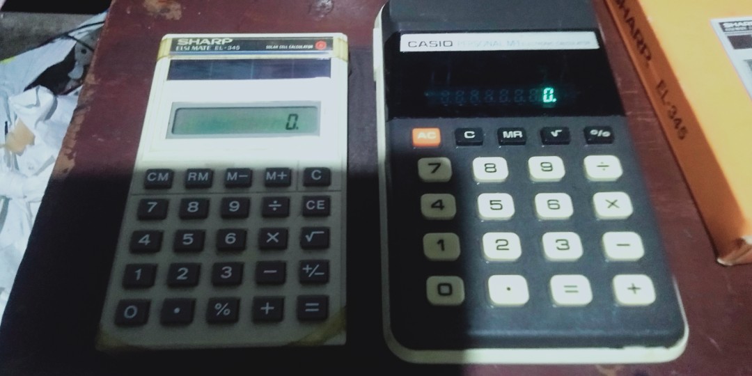 Vintage casio sharp calculator, Hobbies & Toys, Memorabilia ...