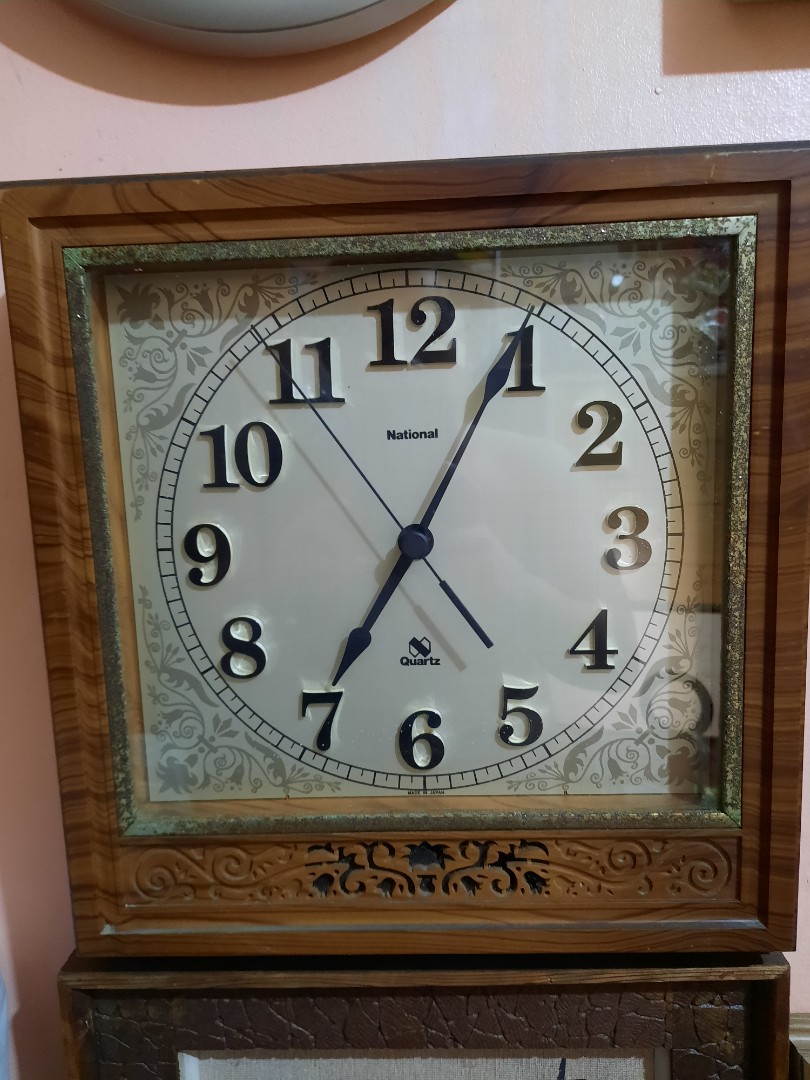 Vintage National wall clock, Hobbies & Toys, Memorabilia & Collectibles ...