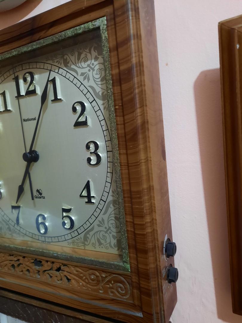 Vintage National wall clock, Hobbies & Toys, Memorabilia & Collectibles ...