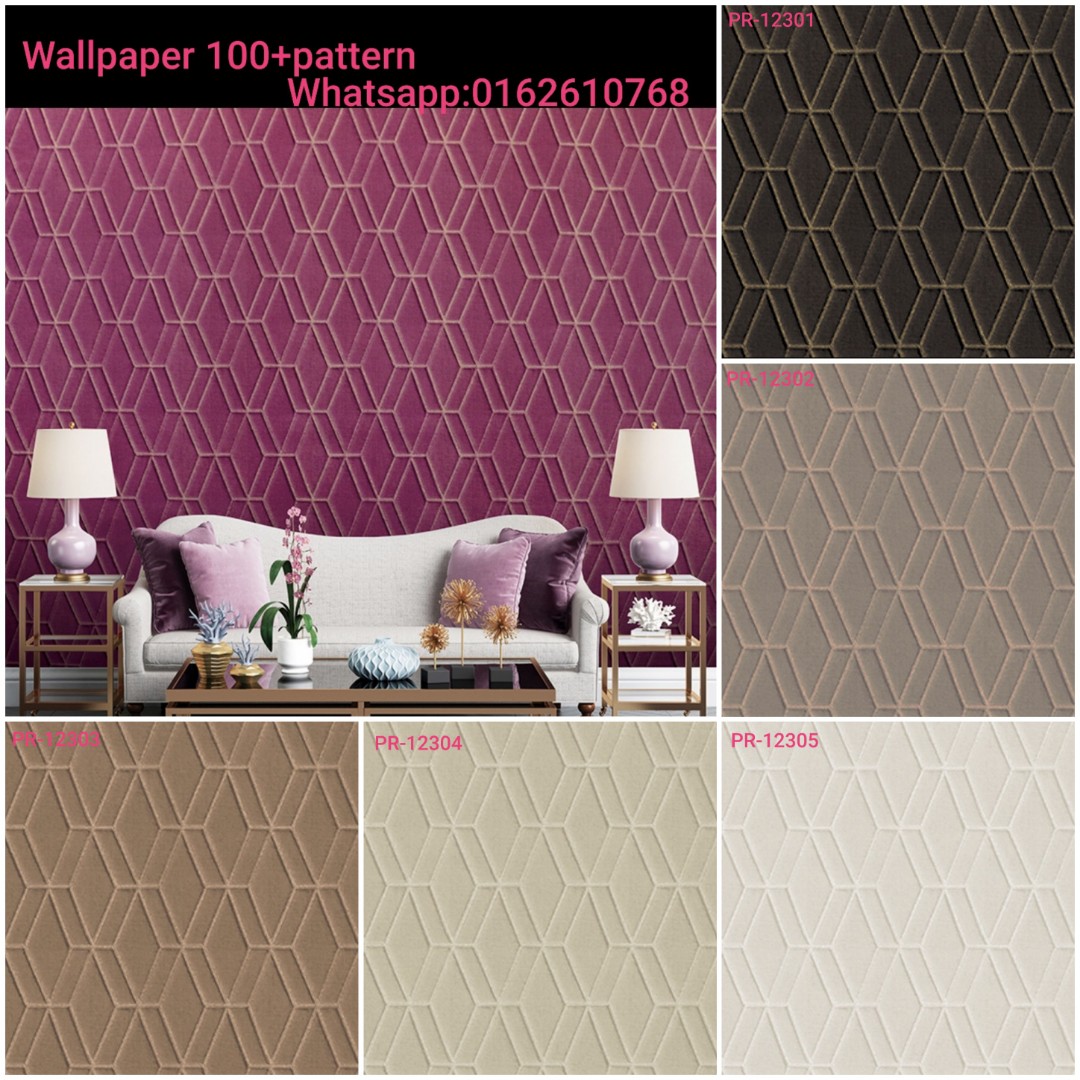 Wallpaper Kertas Dinding 100+pattern (Installation available ...