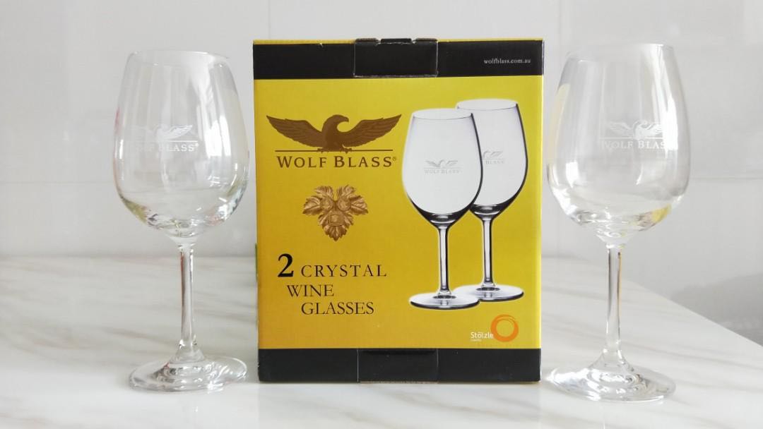 WOLF BLASS Wine Glasses, Everything Else on Carousell