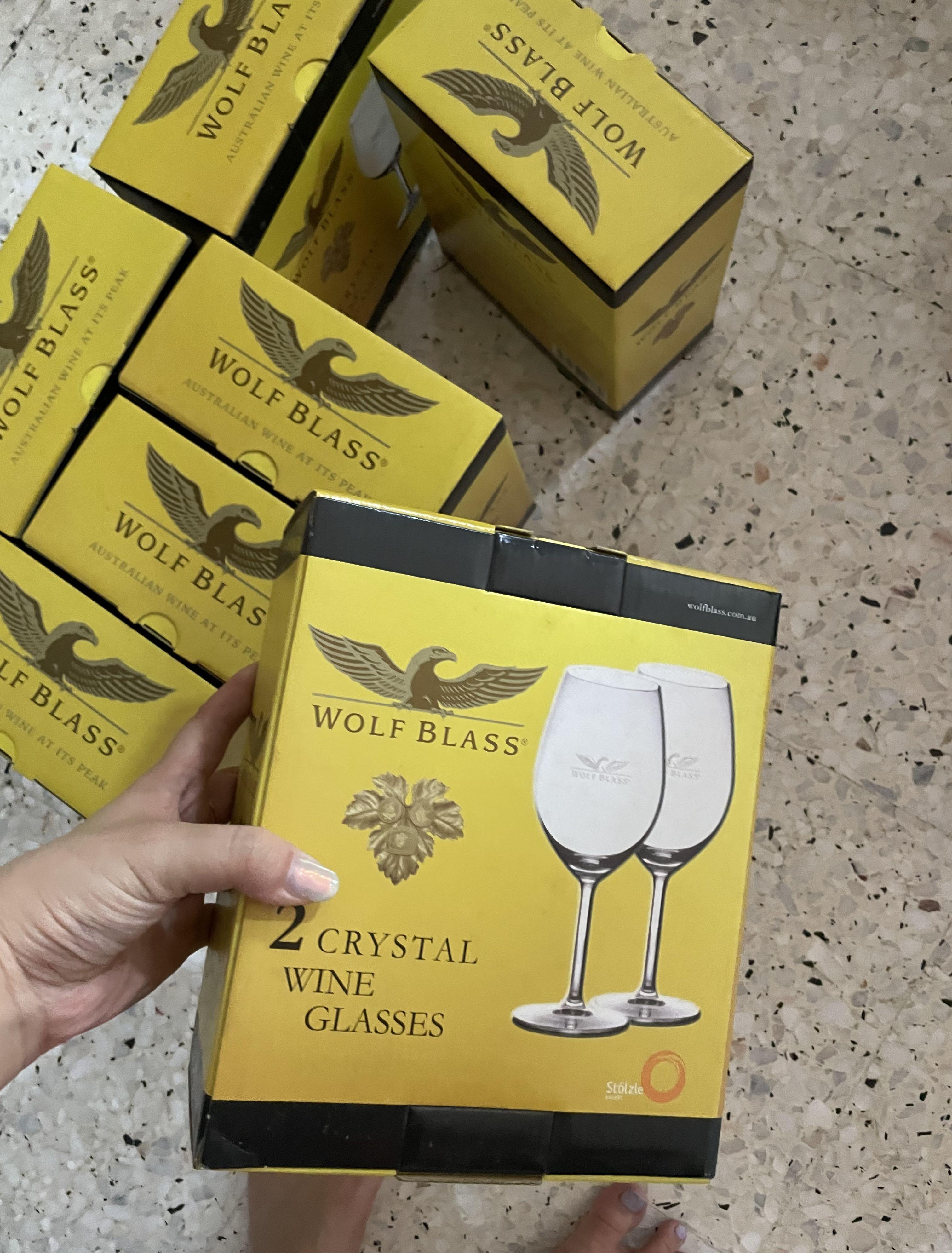 WOLF BLASS Wine Glasses, Everything Else on Carousell