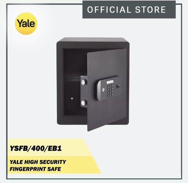 YALE YSFB/400/EB1 High Security Large Biometric Safe, Furniture & Home Living, Bathroom ...
