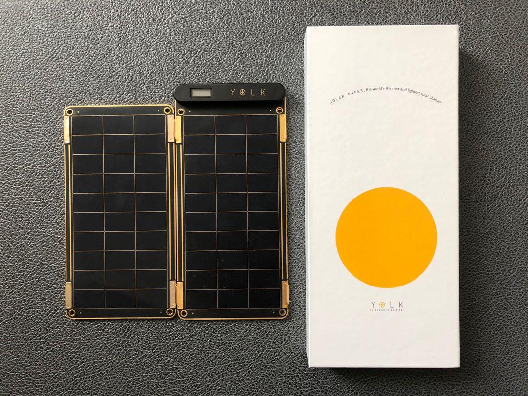 YOLK Solar Paper (Solar power charger), Mobile Phones & Gadgets, Mobile ...