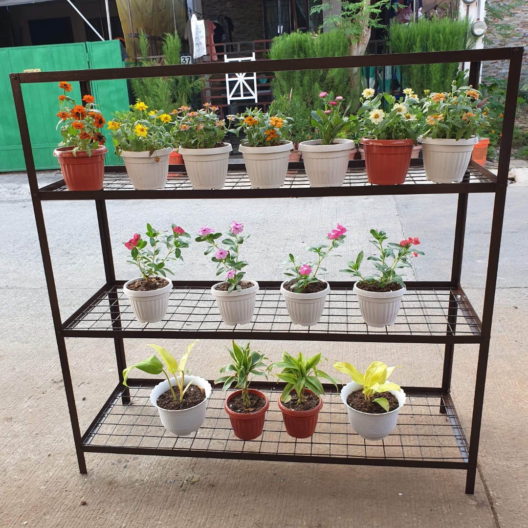 4 Layers Metal Plant Rack, Furniture & Home Living, Gardening, Plants ...