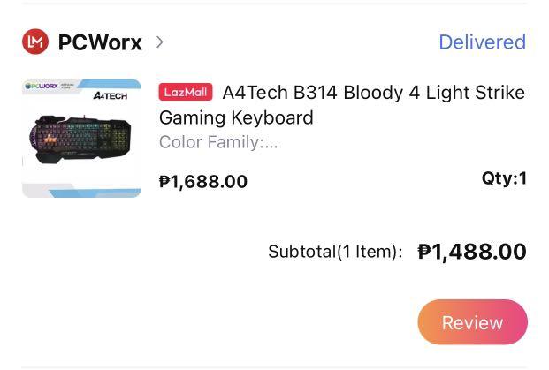 A4 tech RGB Gaming Keyboard, Computers & Tech, Parts & Accessories ...