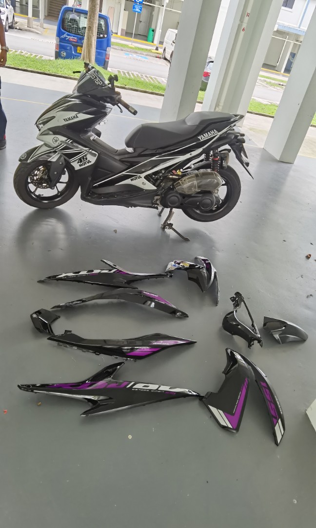 Aerox cover set installation service, Motorcycles, Motorcycle ...