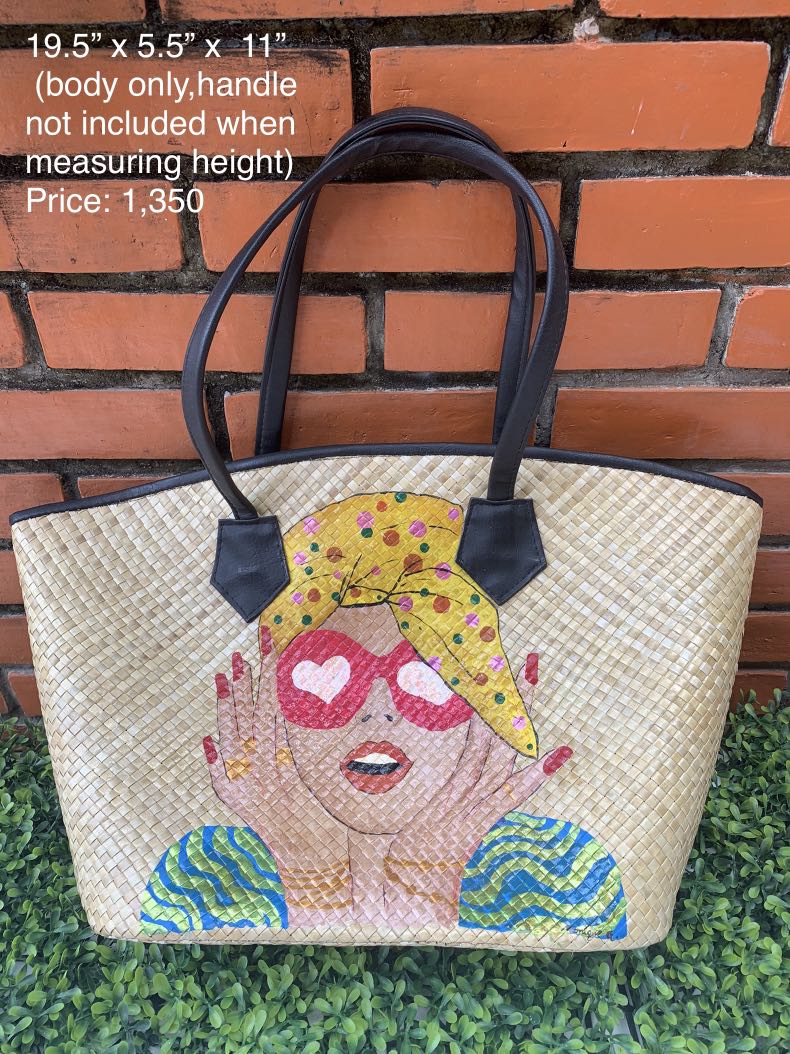 Banig Bag Hand Painted, Women's Fashion, Bags & Wallets, Tote Bags on ...