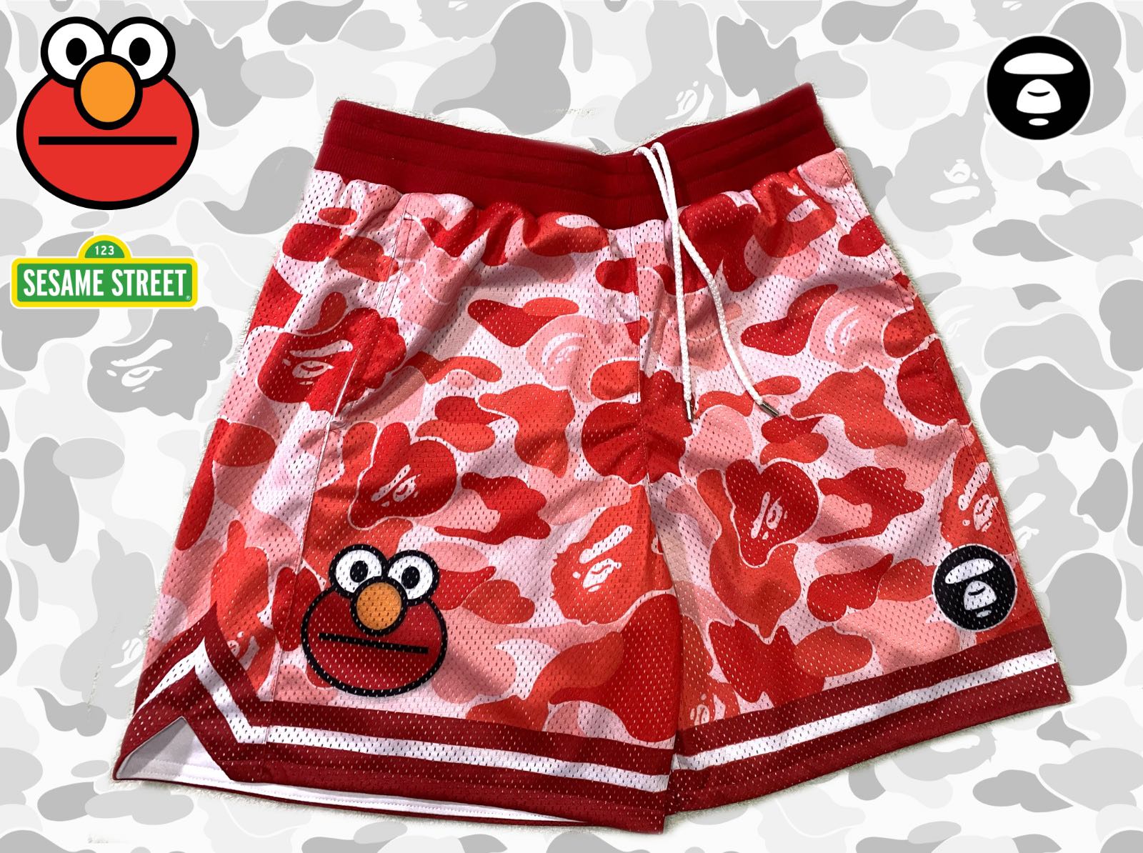 Bape x Sesame Street (Elmo), Men's Fashion, Bags, Belt bags, Clutches ...