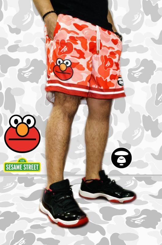 Bape x Sesame Street (Elmo), Men's Fashion, Bags, Belt bags, Clutches ...