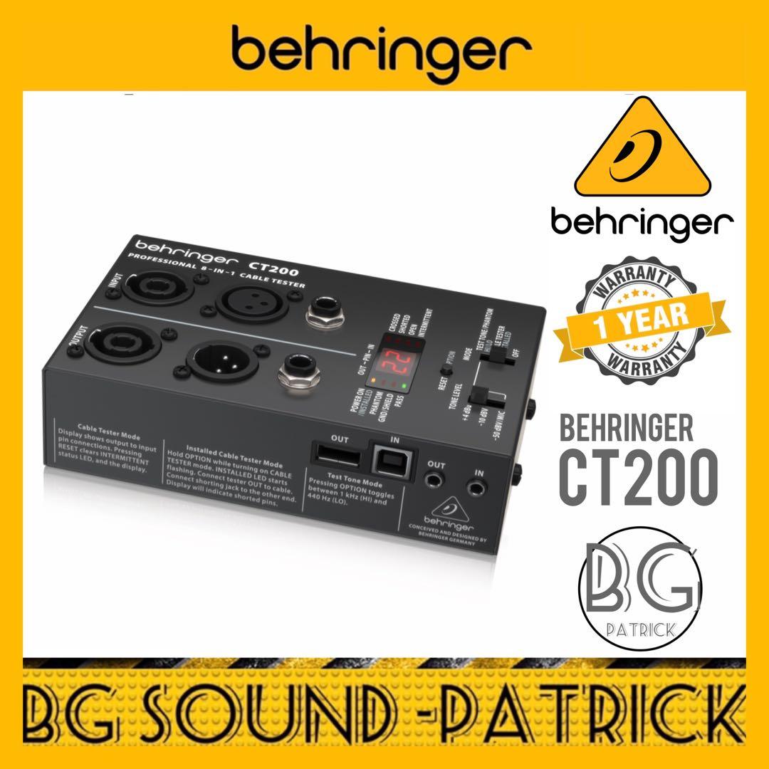 BEHRINGER CT200 cable tester, Audio, Portable Audio Accessories on ...