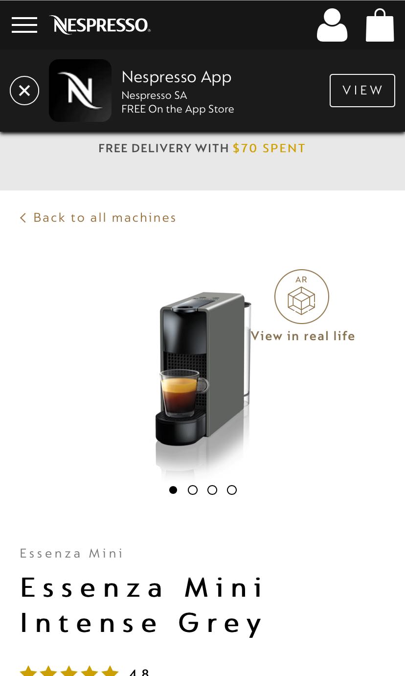 BNIB Nespresso Coffee Machine, TV & Home Appliances, Kitchen Appliances ...