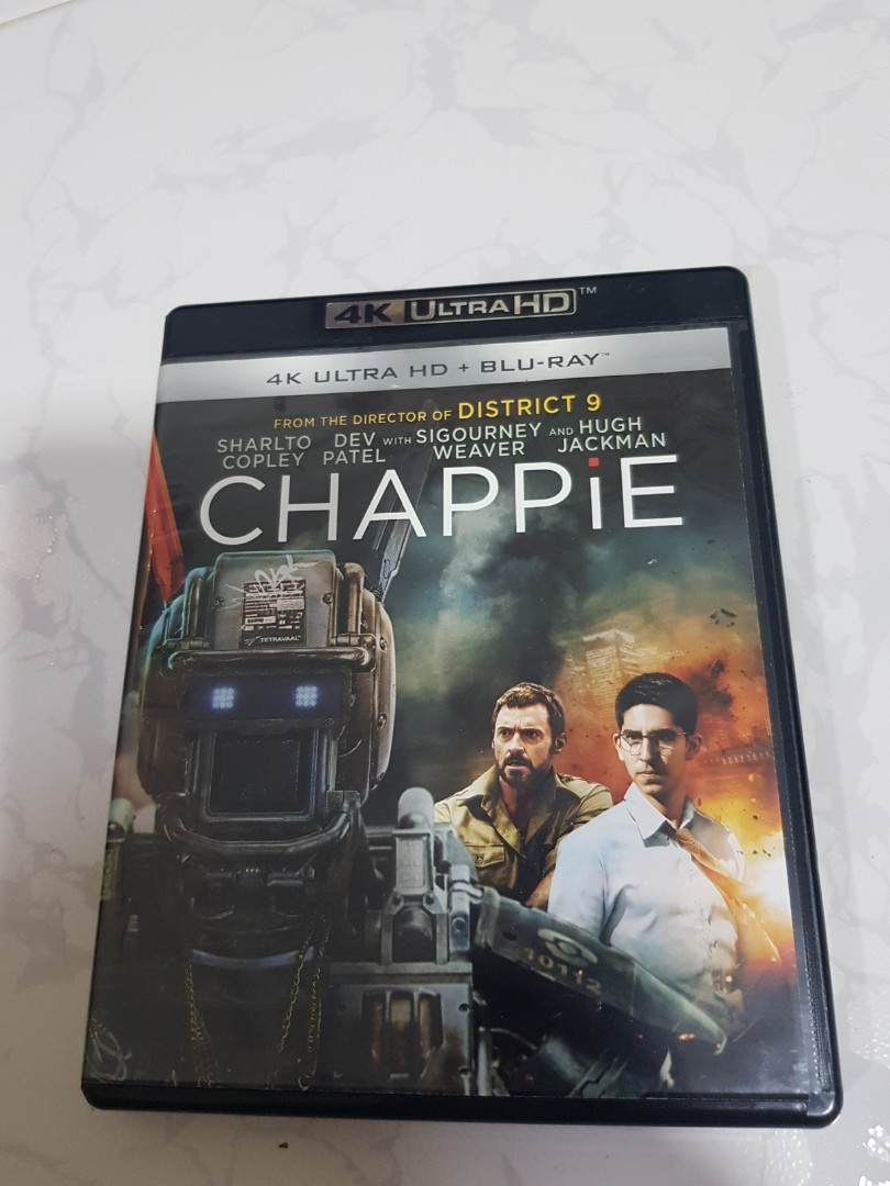 Chappie- 4K Blu ray, Hobbies & Toys, Music & Media, CDs & DVDs on Carousell