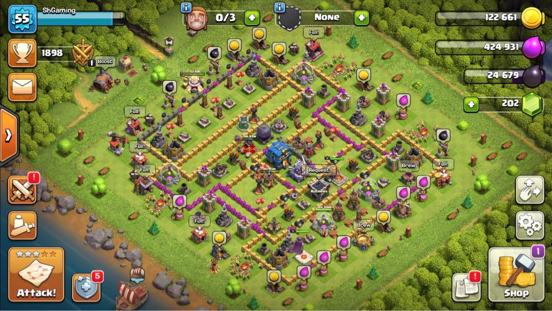 Clash of Clans Rushed TH12 Account, Video Gaming, Gaming Accessories ...