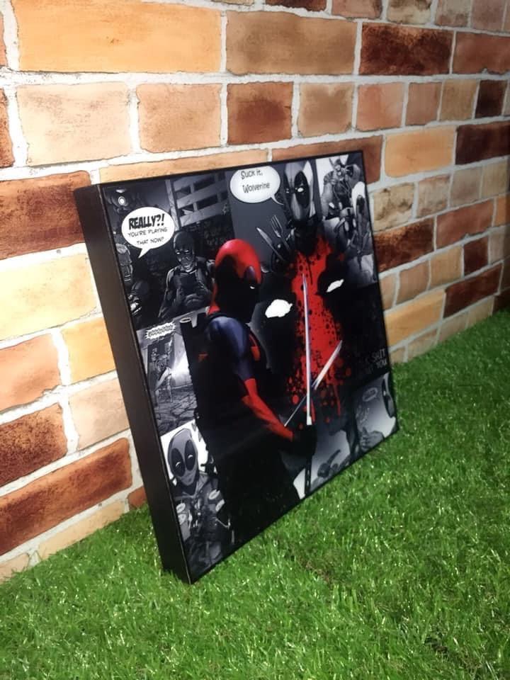 Deadpool art frame graphics design, Hobbies & Toys, Stationery & Craft ...