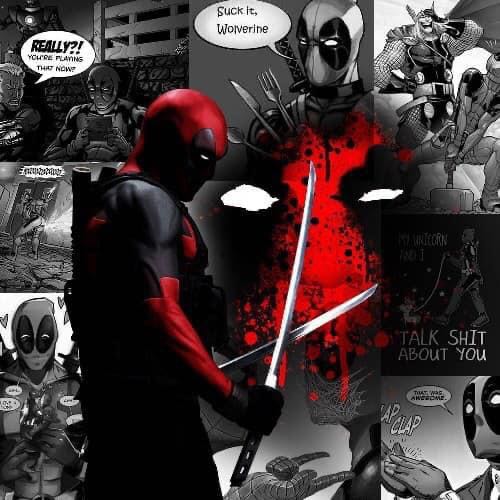 Deadpool art frame graphics design, Hobbies & Toys, Stationery & Craft ...