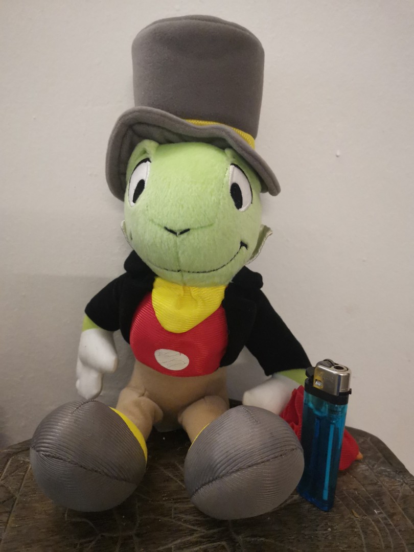 Disney Pinocchio Jiminy the cricket plush toy, Hobbies & Toys ...