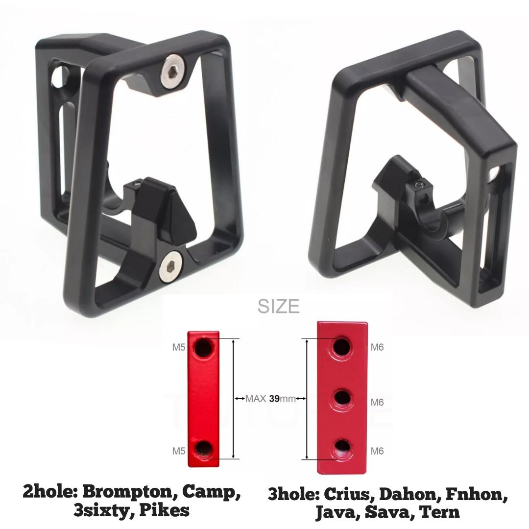 2 or 3 hole Front Block Carrier Block Folding Bike Brompton Pikes ...