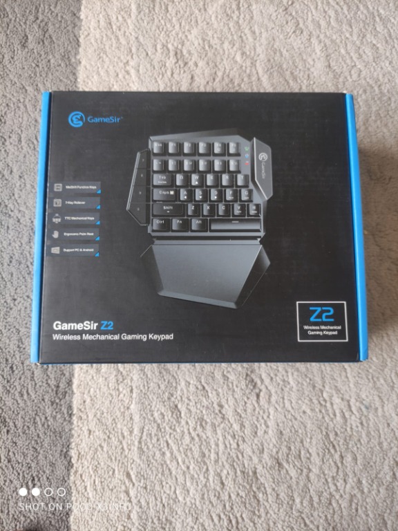 GameSir Z2 FPS Mobile & PC Gaming Wireless Keypad - One-handed Blue ...