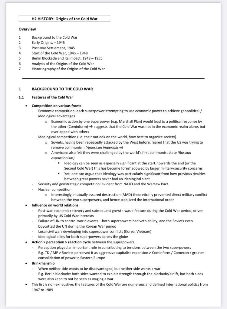 H2 History Paper 1 Notes, Hobbies & Toys, Books & Magazines, Assessment ...