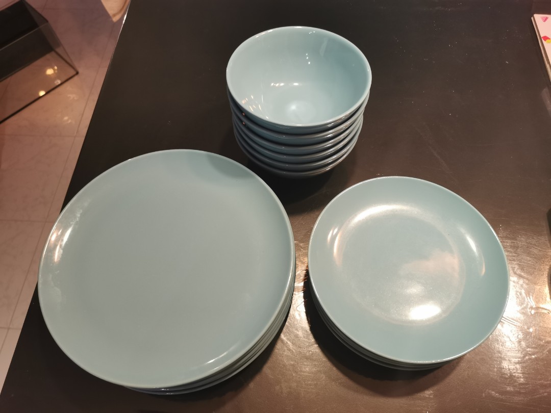 Ikea 365+ plates set 18 pcs, Furniture & Home Living, Kitchenware ...