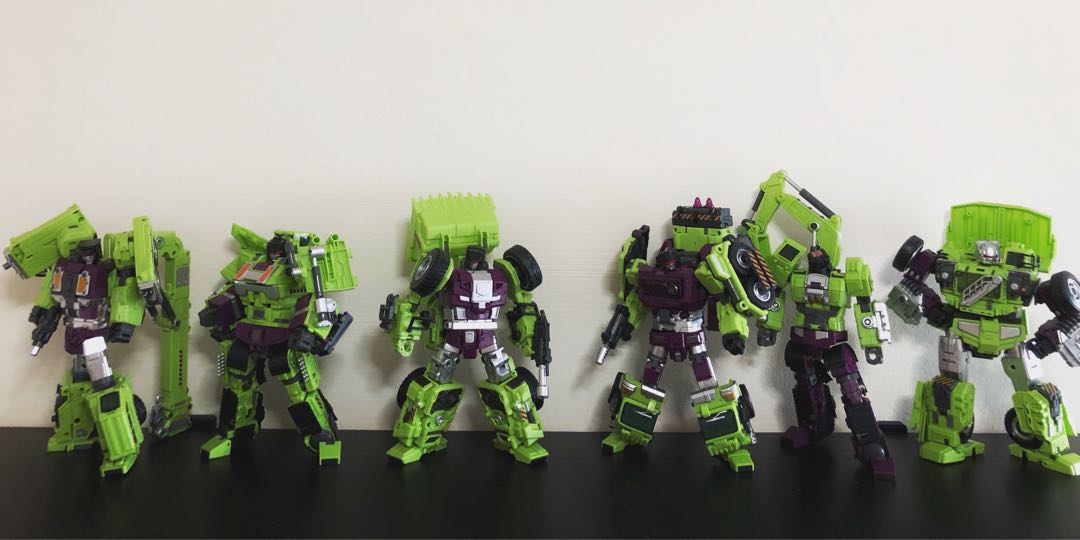 JINBAO OS Hercules Constructicons (Devastator) set of 6, Hobbies & Toys ...
