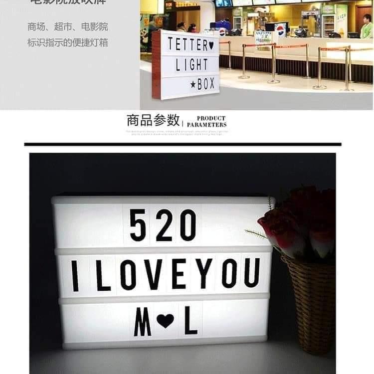 Led Message Lightbox, Furniture & Home Living, Lighting & Fans ...