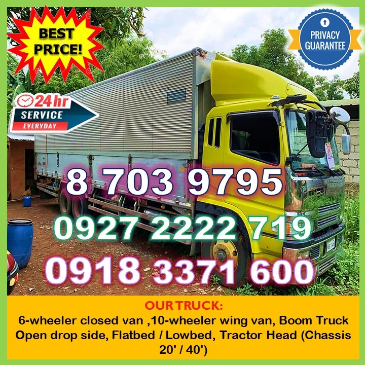 LOW PRICE 10 WHEELER wing van roro tawid dagat flat bed low bed open ...