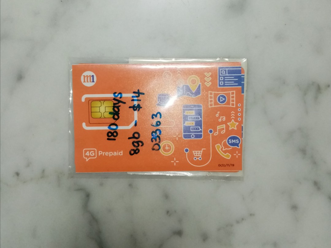 M1 prepaid card $14, Mobile Phones & Gadgets, Mobile & Gadget ...