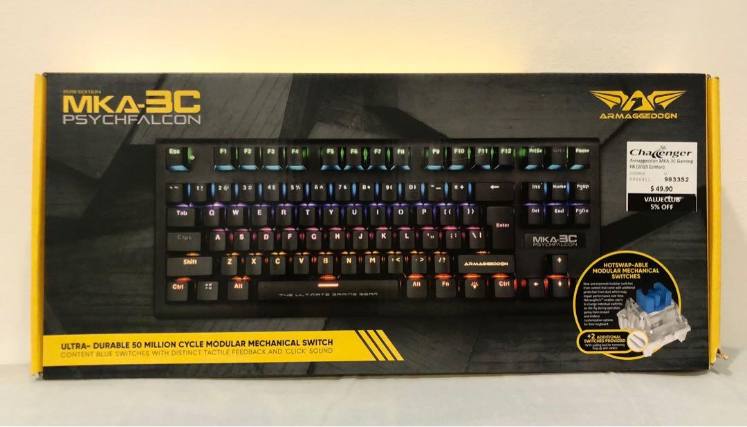 MKA-3C Psychfalcon Mechanical Gaming Keyboard, Computers & Tech, Parts ...