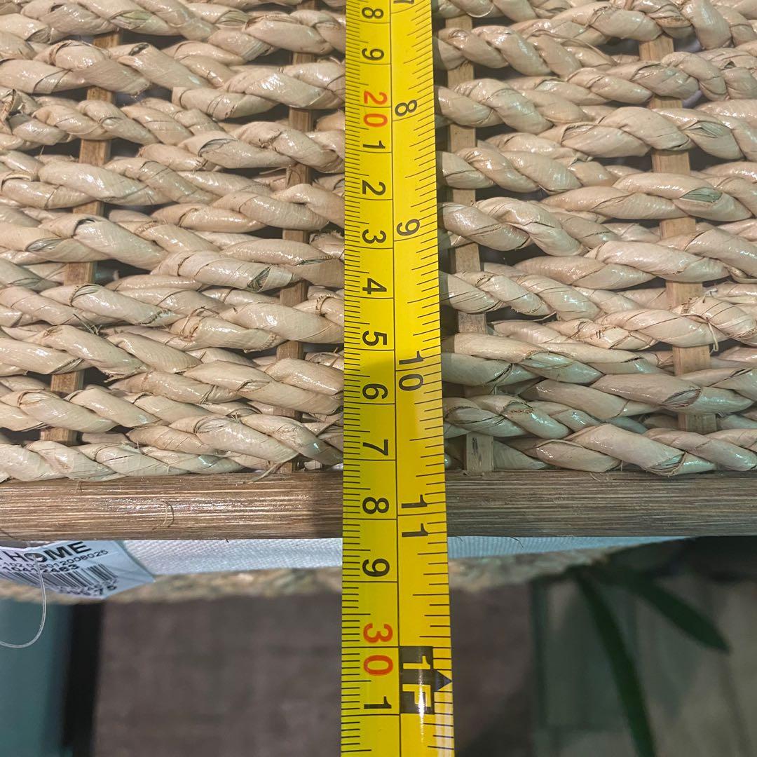 Native rattan wicker laundry basket hamper with cover and katya canvas ...