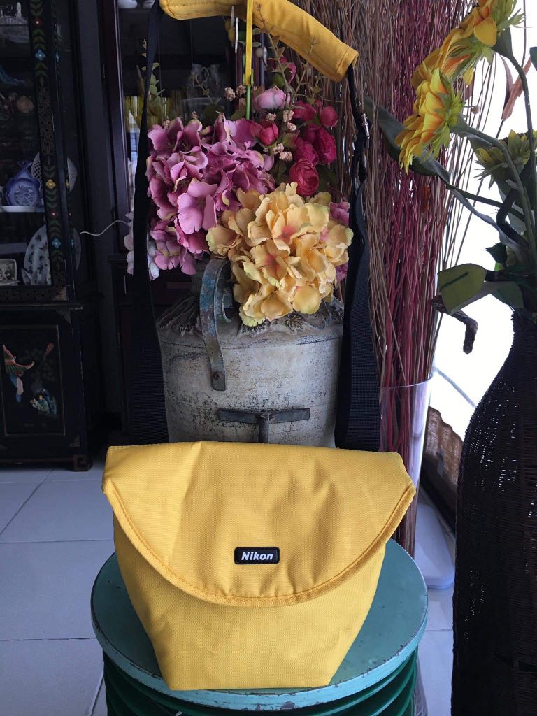 nikon yellow camera bag, Photography, Photography Accessories, Camera ...