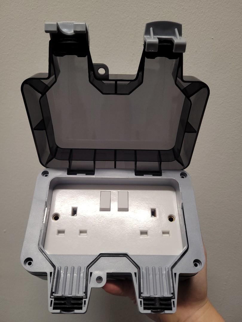 Outdoor Sockets Weatherproof Double Socket, Wall Electrical Outlets ... Outdoor Sockets Weatherproof Double Socket, Wall Electrical Outlets ...