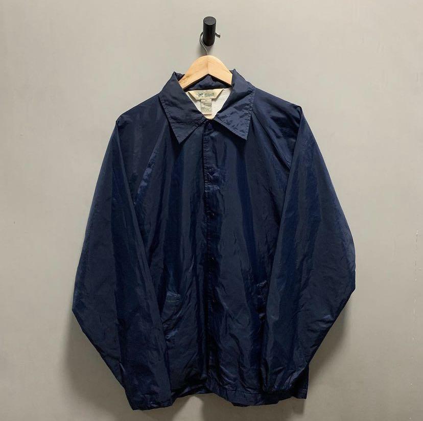 Plain navy blue coach jacket, Men's Fashion, Tops & Sets, Hoodies on ...