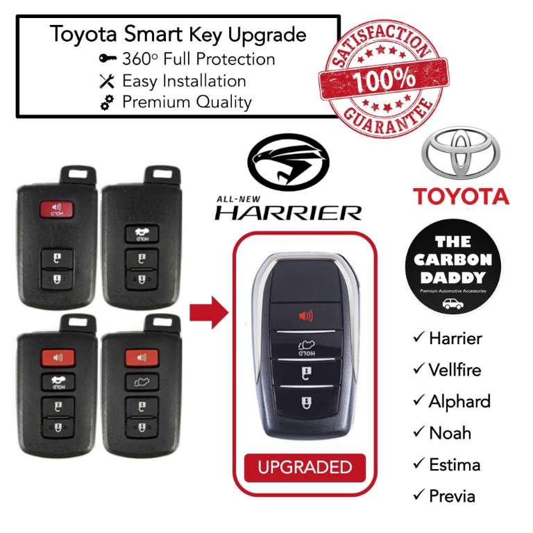 Premium Toyota Key Upgrade Kit, Tags: toyota, harrier, vellfire, sienta ...