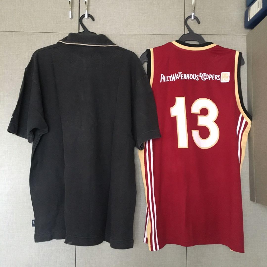 PwC/PricewaterhouseCoopers Vintage Polo Shirt and Basketball Jersey set ...