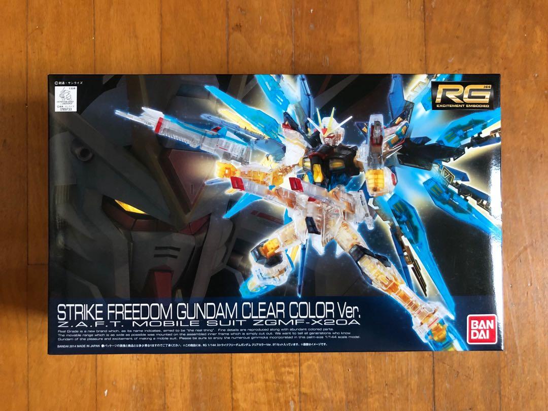 RG Strike Freedom Gundam Clear Colour Ver., Hobbies & Toys, Toys ...