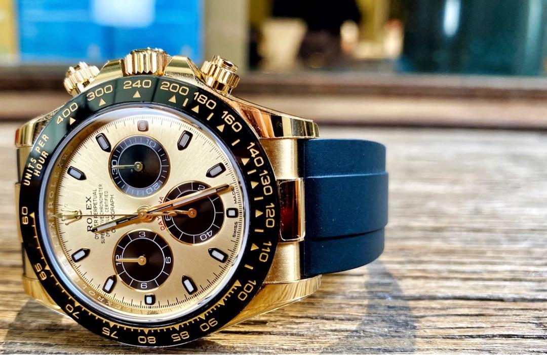 Rolex 116518ln Yu Wen Le dial oyster flex, Luxury, Watches on Carousell