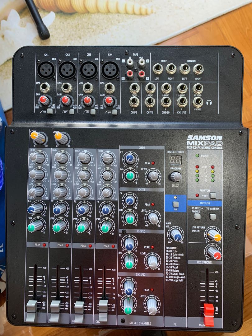 Samson MixPad MXP124FX, Music & Media, Music Accessories on Carousell
