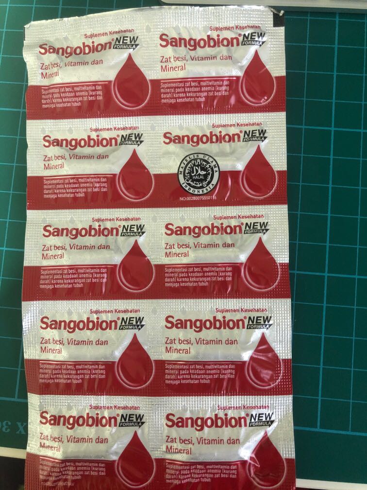 Sangobion Iron supplement, Health & Nutrition, Health Supplements ...