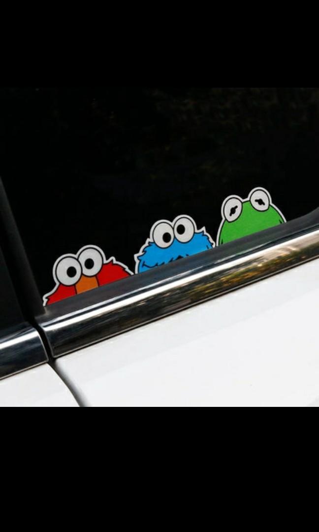 Sesame street Cute Car Sticker Decal, Car Accessories, Accessories on ...