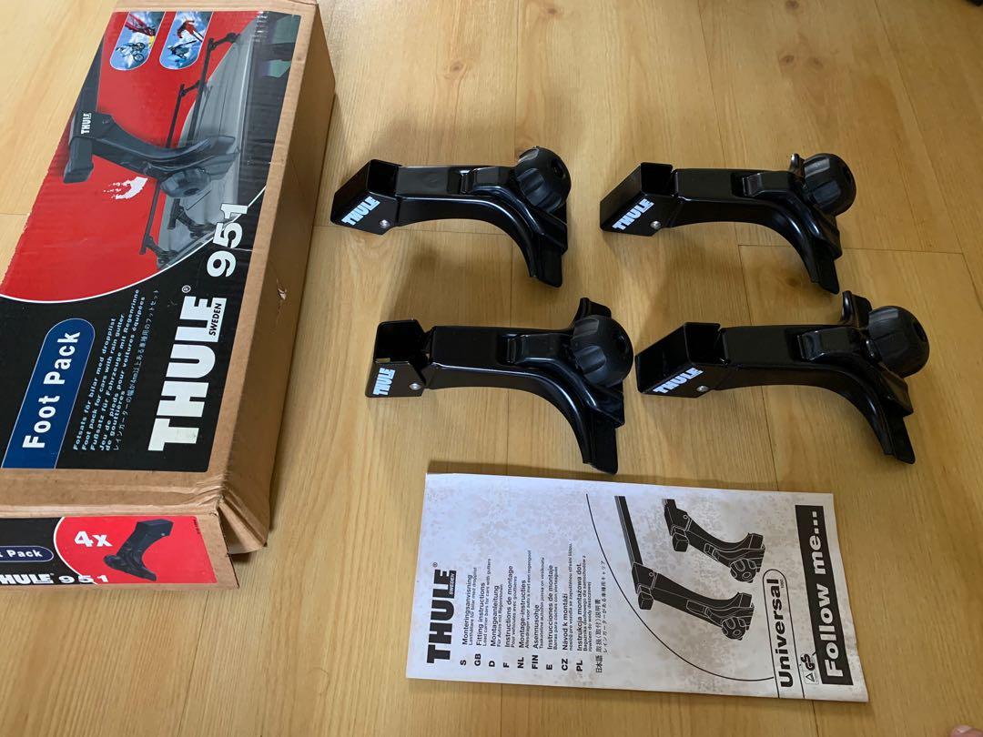 Thule 951 Low Rain Gutter Foot Pack, Car Accessories, Accessories on ...