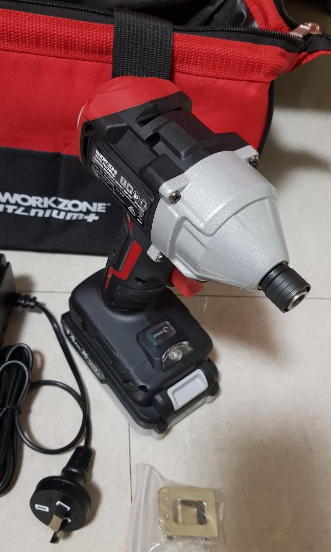 Workzone 20v cordless brushless impact driver, Commercial & Industrial ...