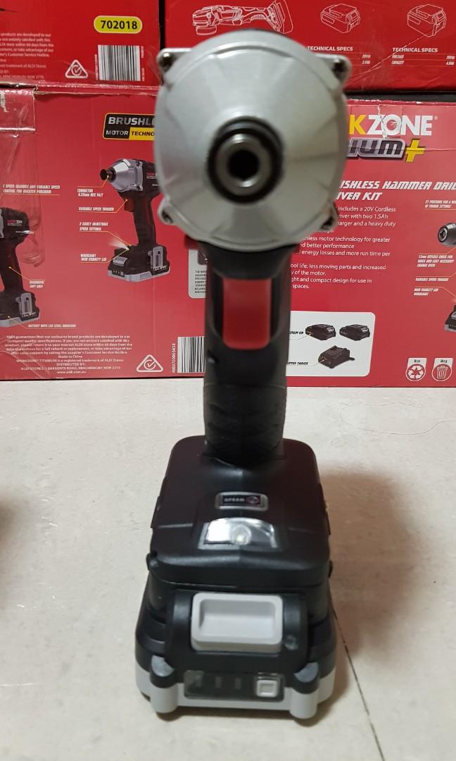 Workzone 20v cordless brushless impact driver, Commercial & Industrial ...