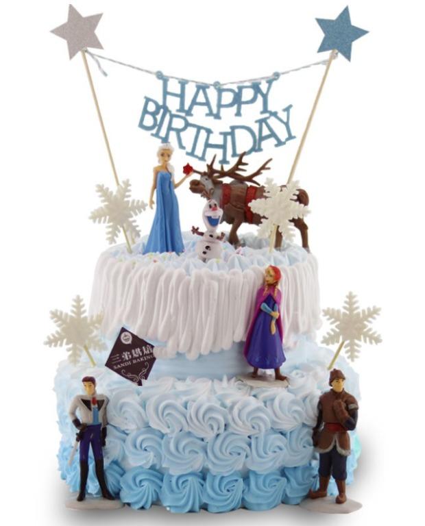 2D / 3D Set of 6 Disney Frozen Themed Figurines Cake Topper, Furniture ...